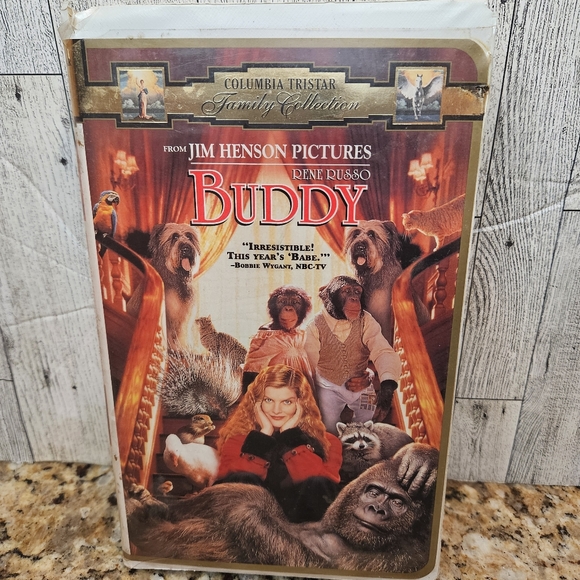 Columbia | Media | Buddy Vhs 997 Clam Shell Case Jim Henson Pictures ...